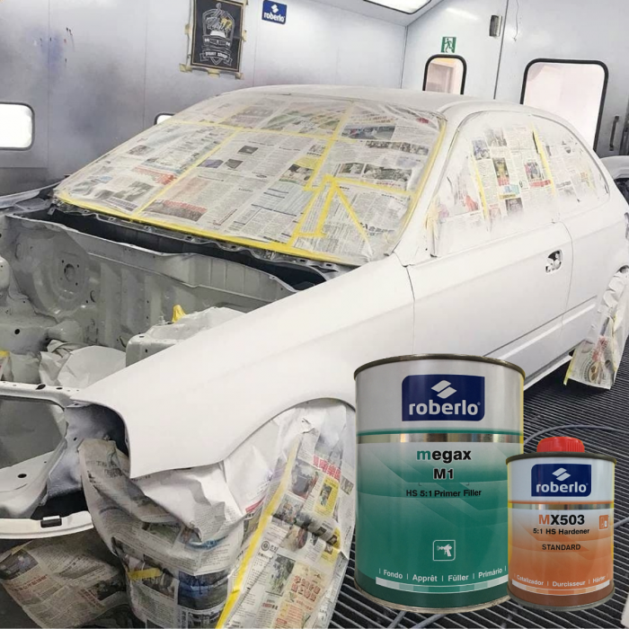 ROBERLO MEGAX M1 X5 PRIMER 5:1 & HARDENER (LIGHT GREY/ DARK GREY)